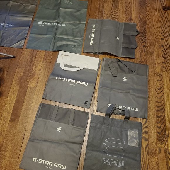 G-Star | Bags | Gstar Shopping Bags All 7 For Price | Poshmark